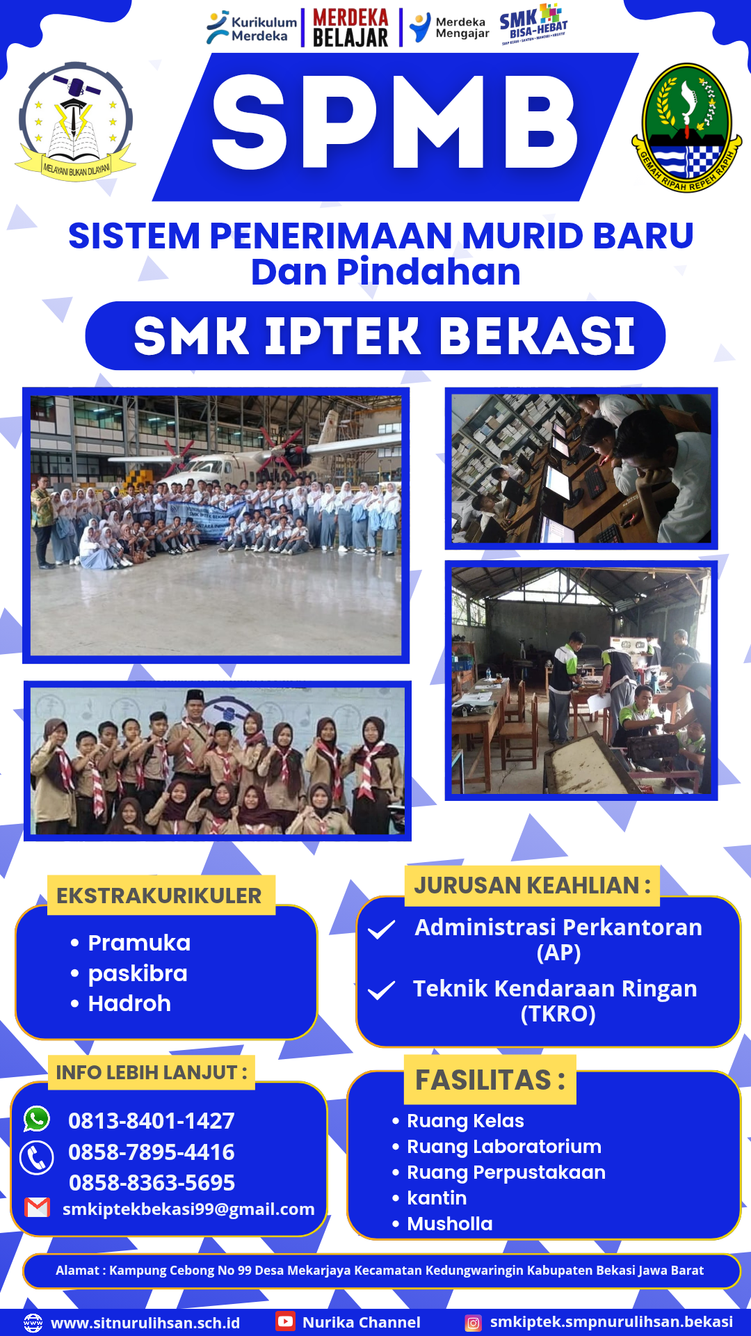 Sistem Penerimaan Siswa Baru SMK IPTEK BEKASI 2025-2026 - Bisnis Center ...
